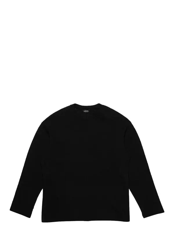 MAINLESS Waffle-knit T-shirt - Black