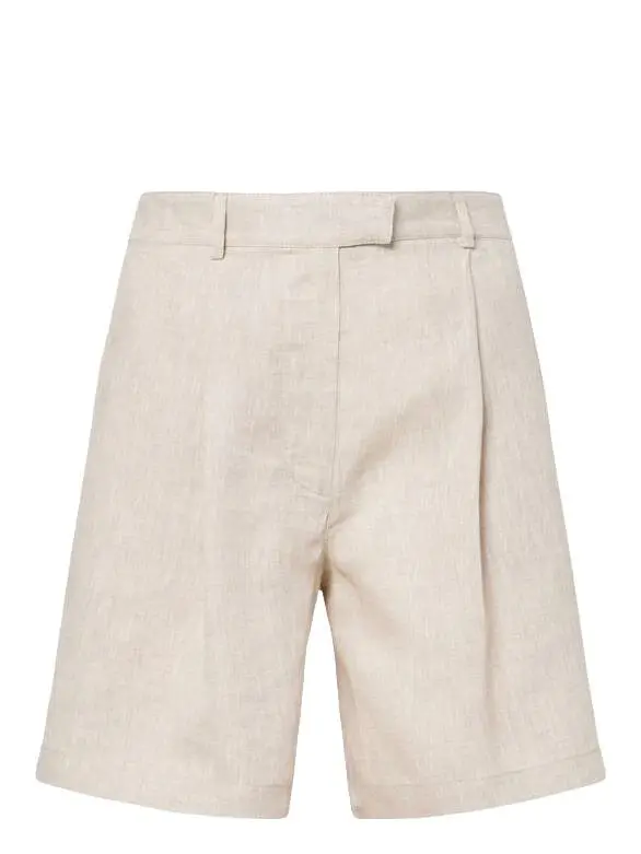 Brunello Cucinelli Linen Bermuda Shorts - Beige