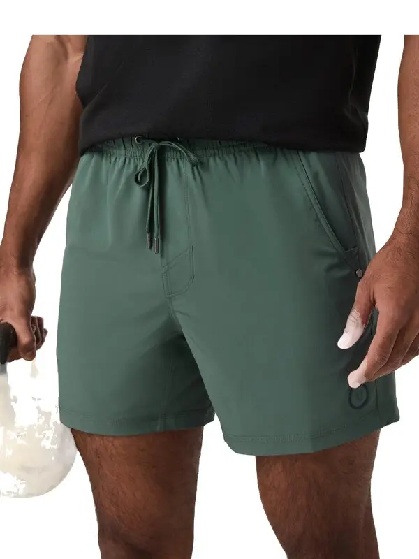 Vuori Kore Unlined Shorts - Agate Green Tonal
