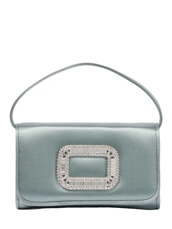 ROGER VIVIER Pilgrim Micro Clutch - Grey
