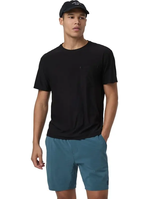 Vuori Short Seeve Strato Pocket T-shirt Reaxed Fit - Black
