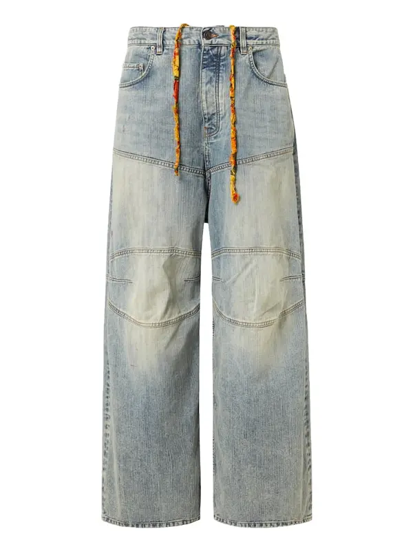Balenciaga George V Wide-leg Jeans - Blue