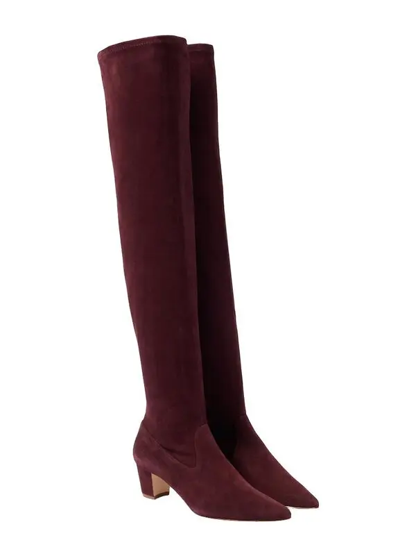 Manolo Blahnik Lupasca Over-the-knee Boots - Black
