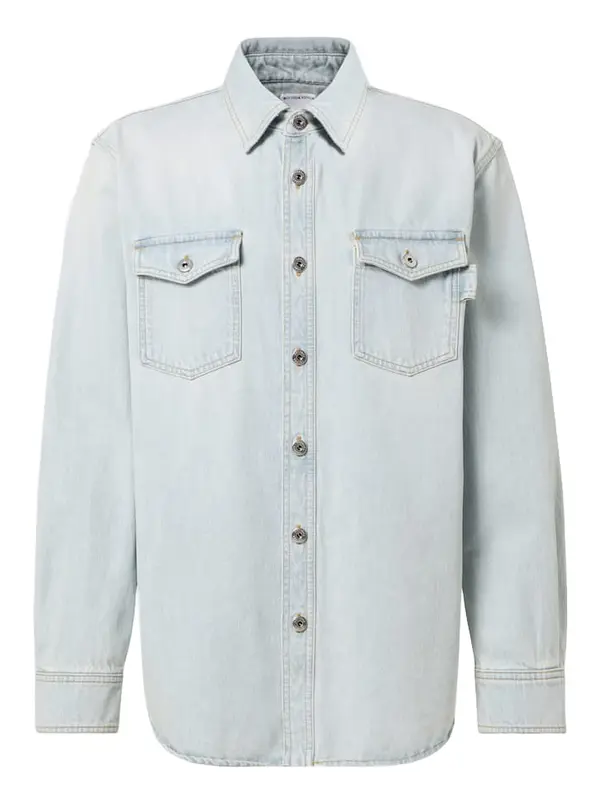 Bottega Veneta Denim Overshirt - Blue