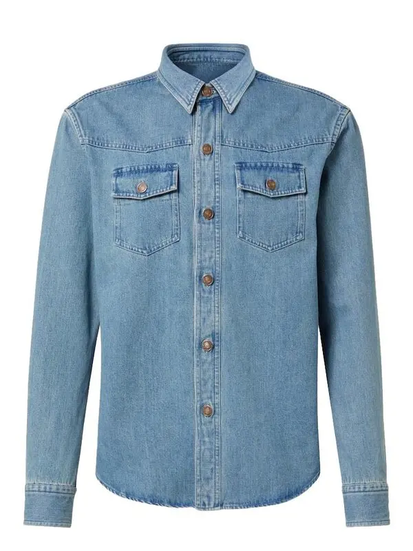 TOM FORD Denim Shirt - Blue
