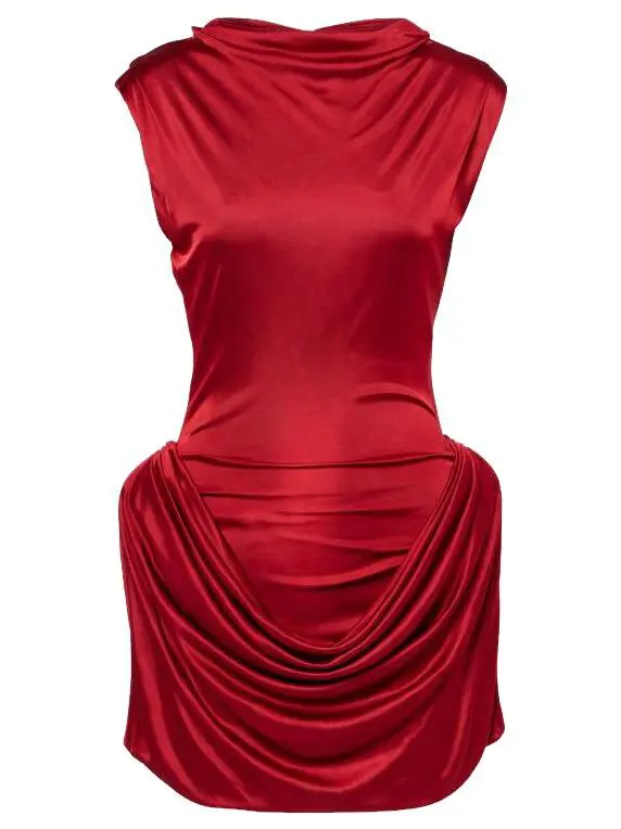 Magda Butrym Draped Minidress - Red