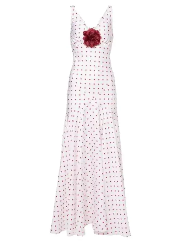 RODARTE Polka-dot Gown - White