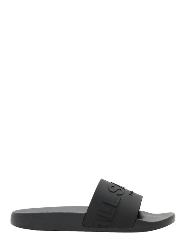 ALLSAINTS Biggy Logo Slides - Black