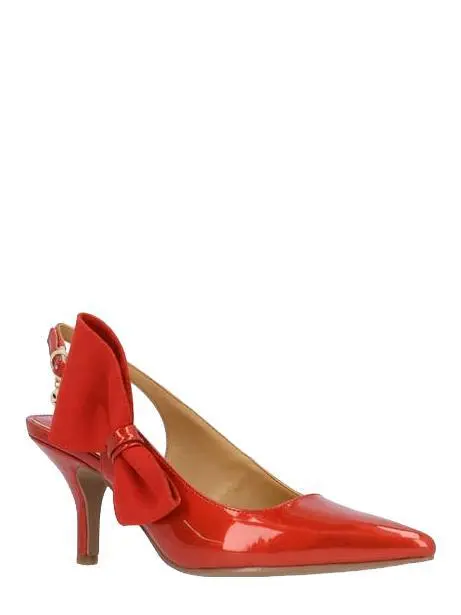 J. Reneé Rowin Slingback Pumps - Red