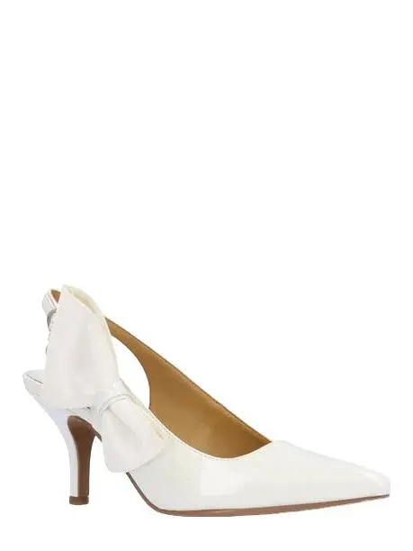 J. Reneé Rowin Slingback Pumps - White
