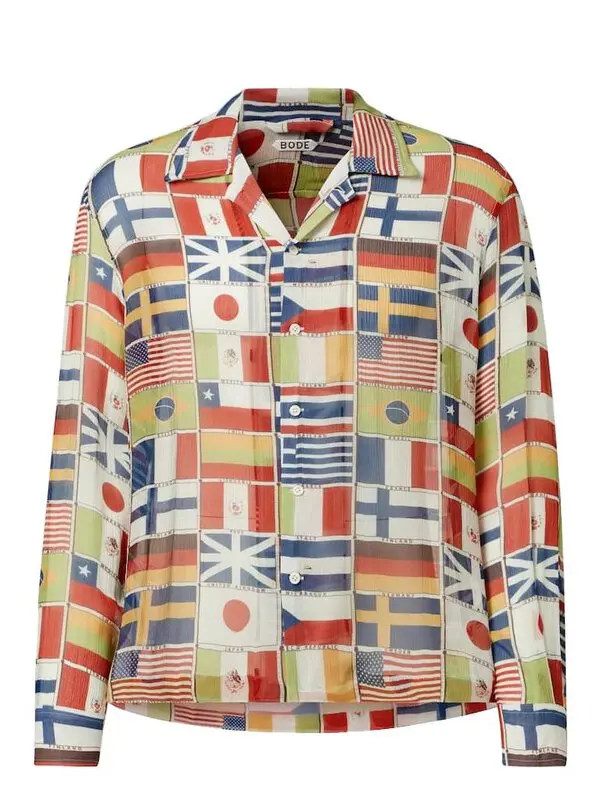 BODE International Printed Silk Shirt - Multicoloured