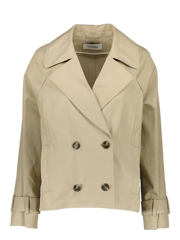 YVES SALOMON Gabardine Jacket - Neutrals