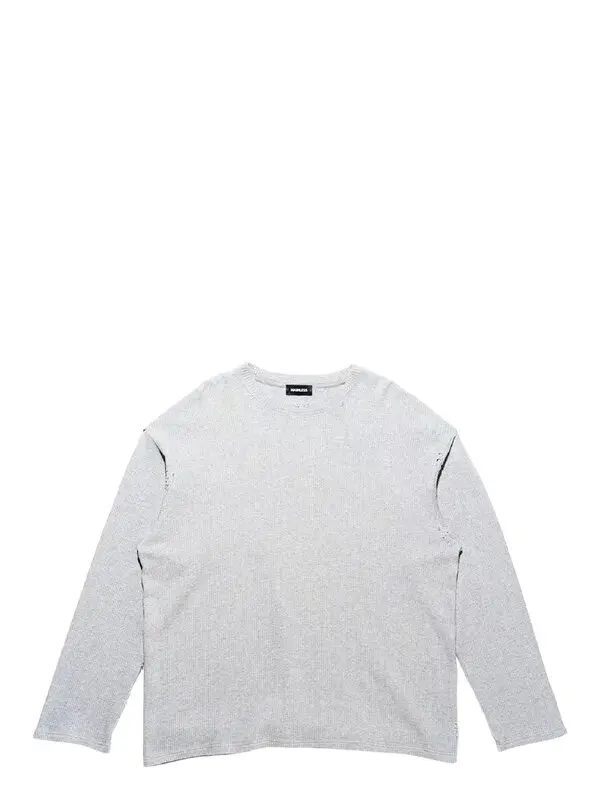 MAINLESS Waffle-knit T-shirt - Grey