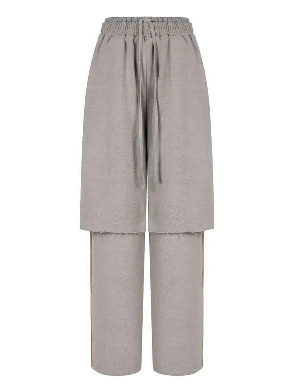 STUDIO TOMBOY Layered Wide Leg Trousers - Grey