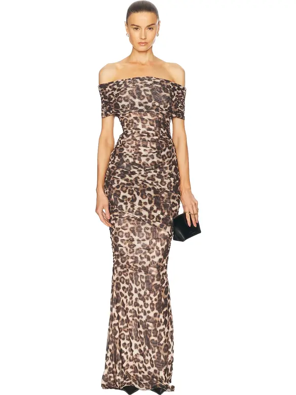 SEROYA Sasha Maxi Dress - Spotted Bengal