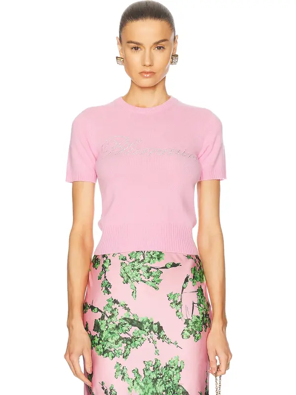 Blumarine Short Sleeve Top - Pink