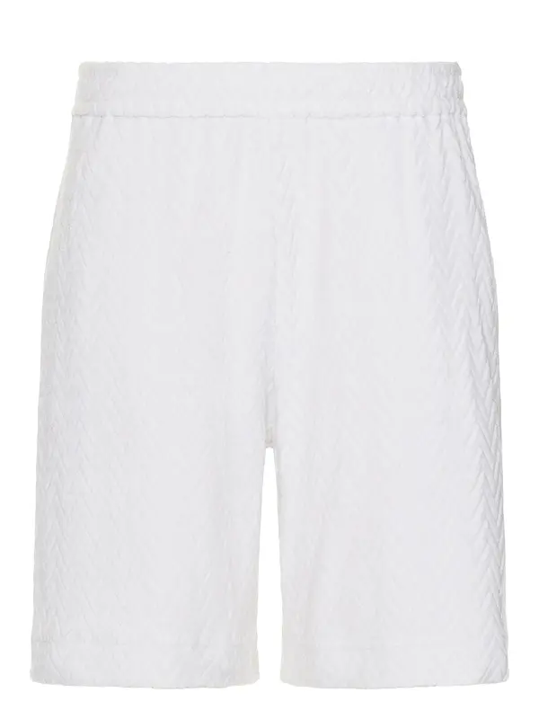 Missoni Textured Jersey Shorts - Arctic White