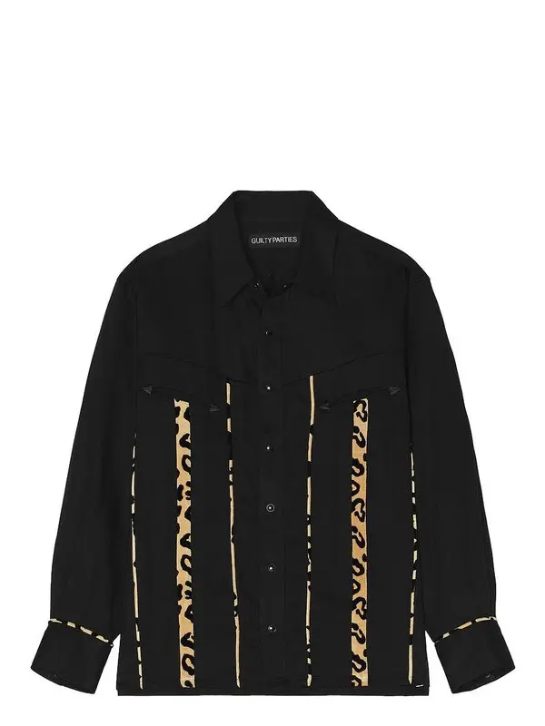 WACKO MARIA Western Shirt Long Sleeve Type-3 - Black