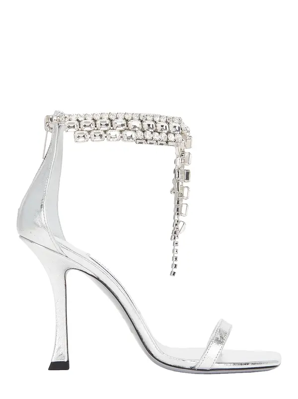 JIMMY CHOO Verity 100 Sandal - Silver