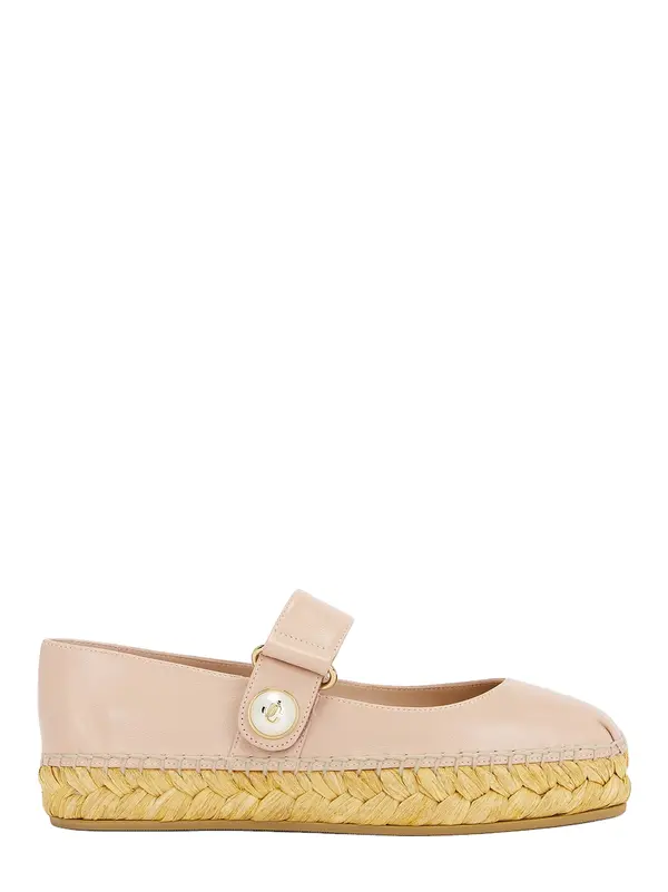 JIMMY CHOO Fayence Espadrille - Macaron