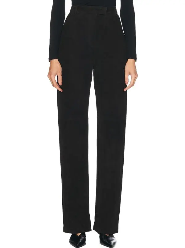 EAVES Blanca Suede Pants - Black