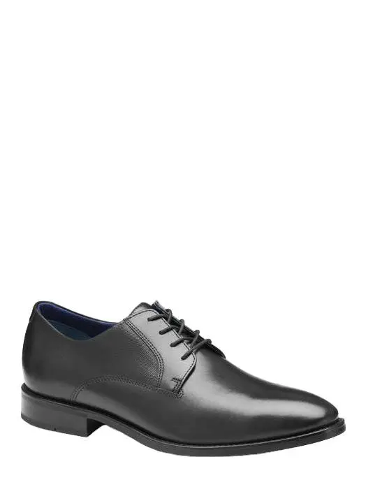 Johnston & Murphy Landry Plain-toe Derby - Black Full Grain