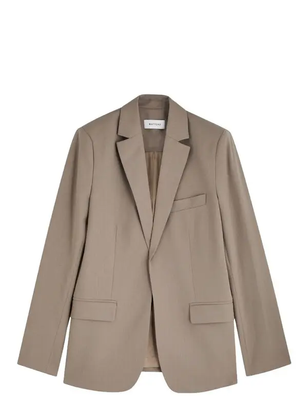 Matteau Wool-blend Blazer - Taupe