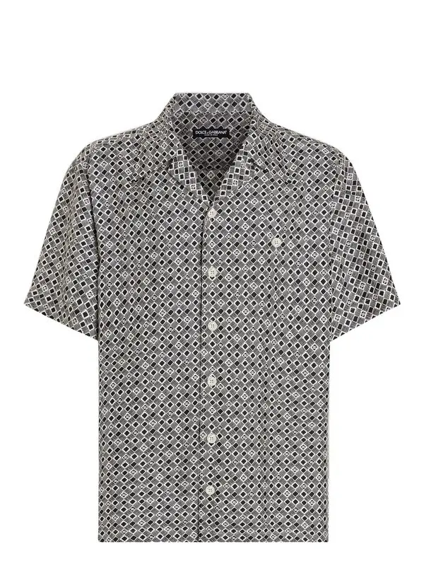 Dolce & Gabbana Silk Shirt With Tie - Print