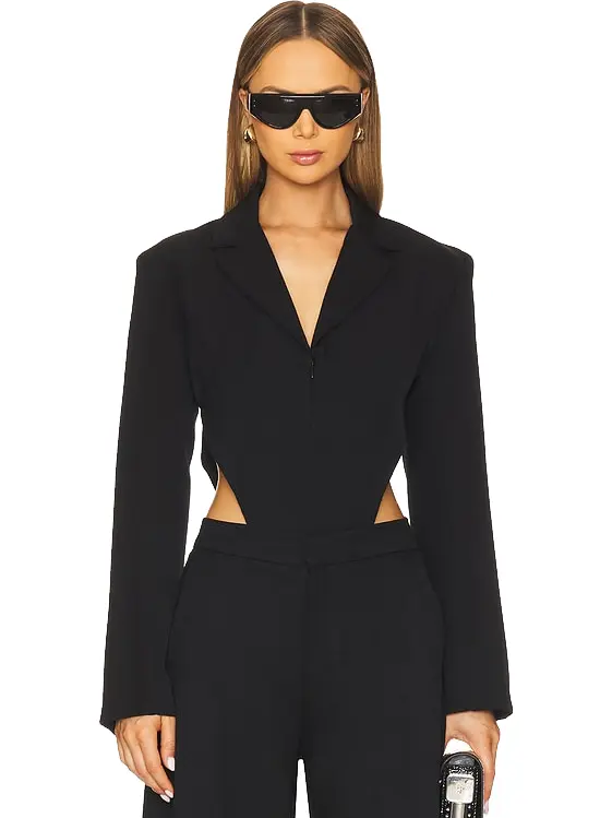 NONCHALANT LABEL Davina Bodysuit - Black
