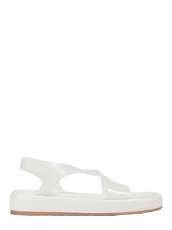 GIANVITO ROSSI Metropolis Tpu Slingback Sandals - White
