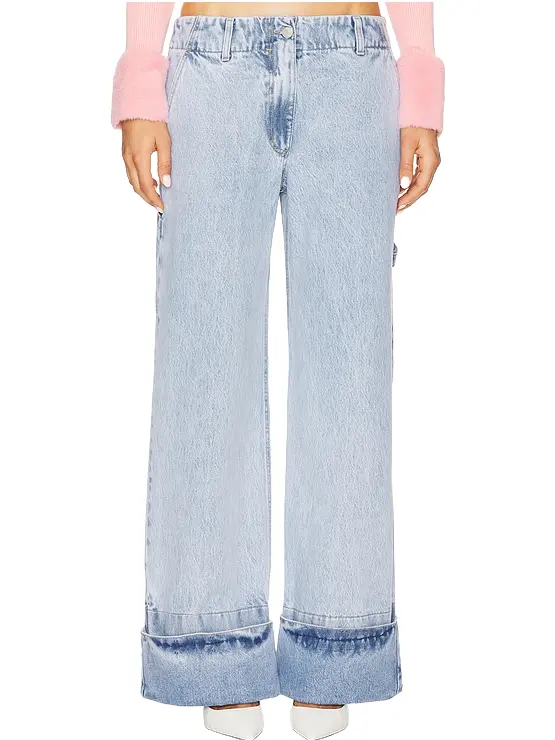 MILKWHITE Wide Leg Jeans - Light Blue