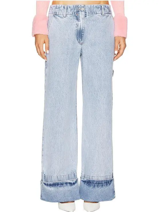 MILKWHITE Wide-leg Jeans - Light Blue