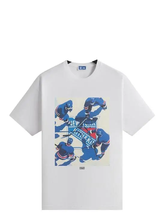 Kith X New York Rangers On Ice Vintage Tee Shirt - White