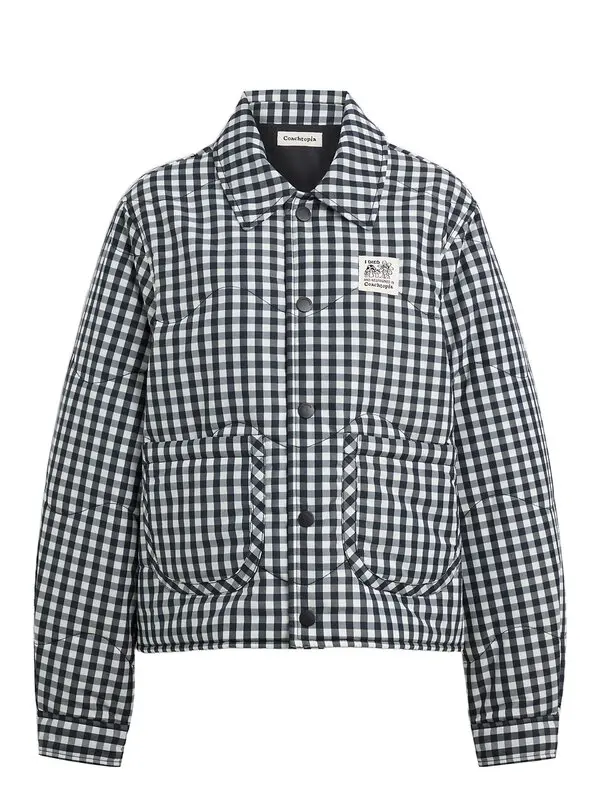 COACHTOPIA Loop Gingham Quilted Jacket - Black/cloud