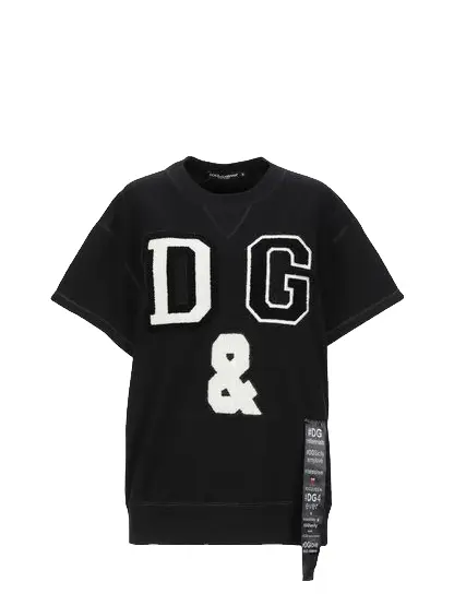 Dolce & Gabbana Cotton Blend Sweatshirt - Black