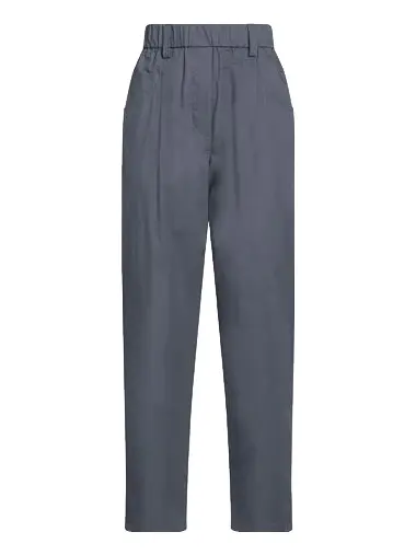 Brunello Cucinelli Tapered Poplin Pants - Blue