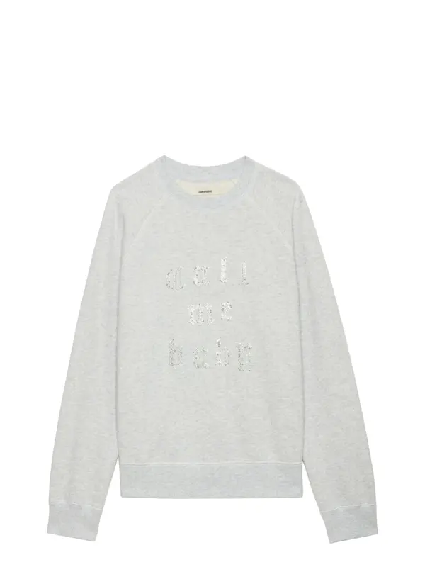 Zadig&Voltaire Rhinestone-embellished Sweatshirt - Grey