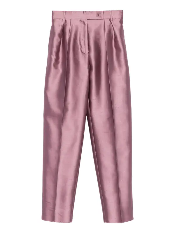 Max Mara Metallic-effect Trousers - Purple