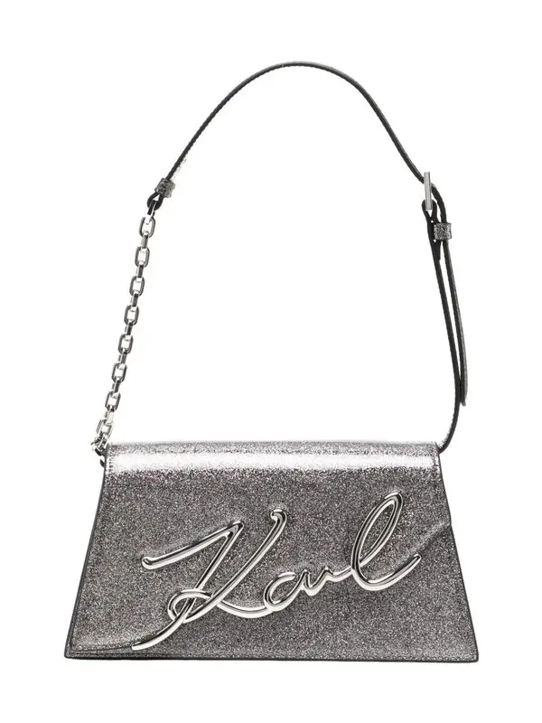 Karl Lagerfeld K/signature Shoulder Bag - Grey