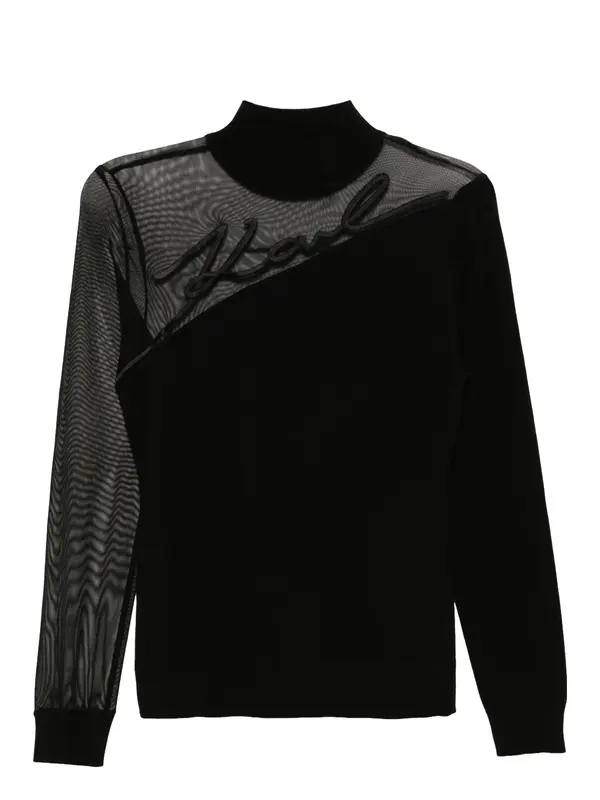 Karl Lagerfeld Signature Jumper - Black
