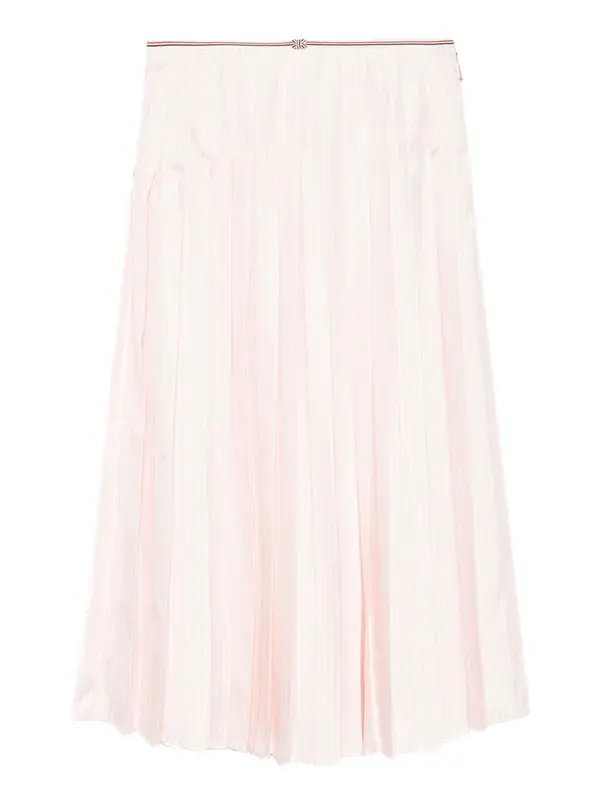 Thom Browne Pleated Slip Skirt - Pink