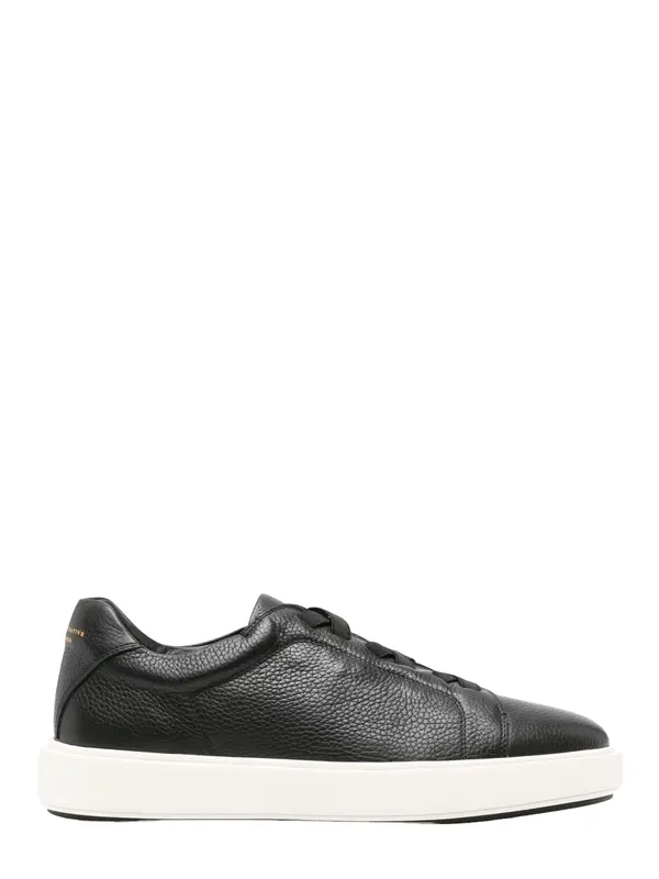 Officine Creative Slouch 001 Leather Sneakers - Black