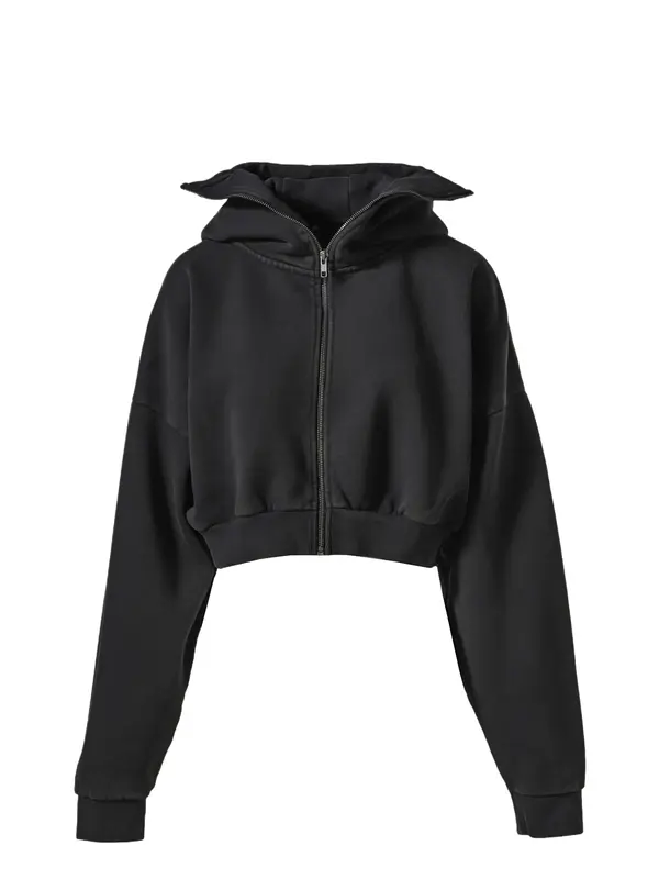 ENTIRE STUDIOS Cotton Zip-up Hoodie - Black