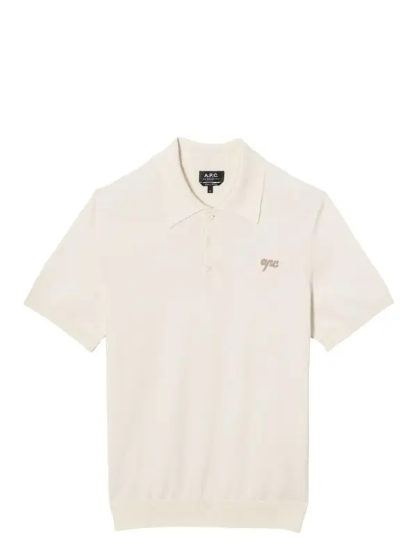 A.p.c. Logo-embroidered Polo Shirt - White