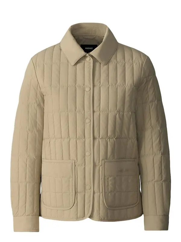 Mackage Dulcia Recycled Down Quilted Jacket - Light Camel