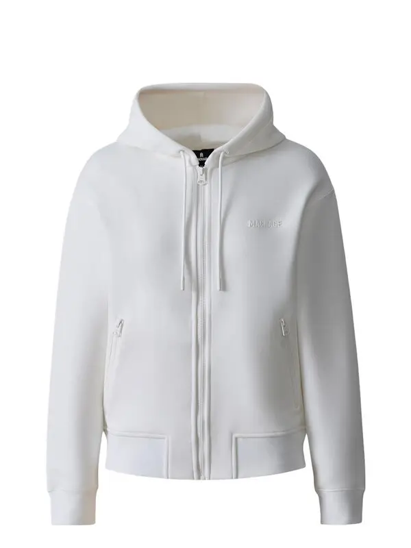 Mackage Kryssa Zip-up Hoodie - White