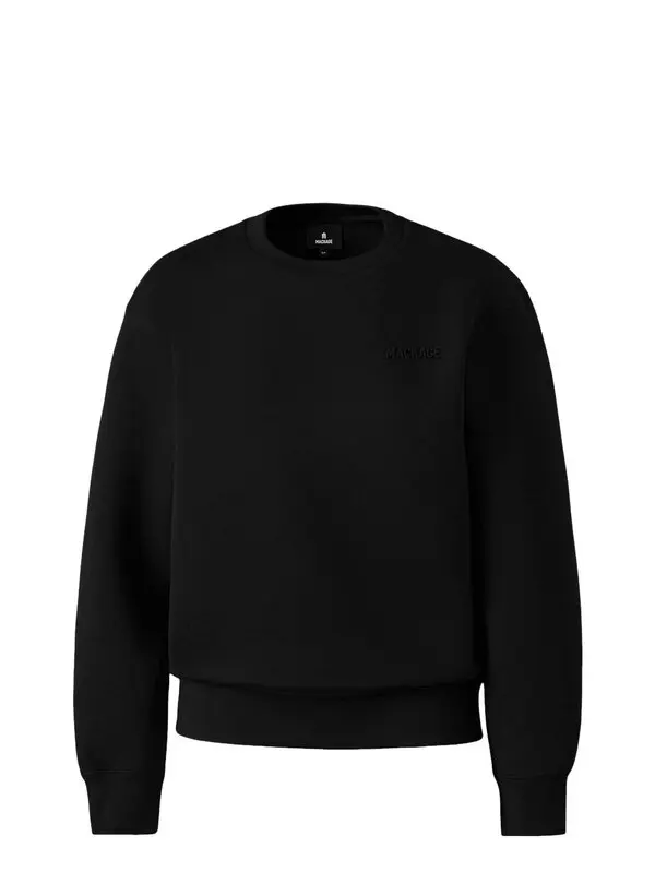 Mackage Julianna Double-face Jersey Sweatshirt - Black
