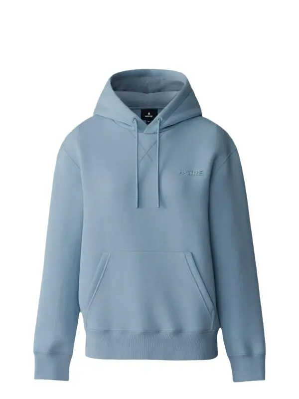 Mackage Krystiana Double-face Jersey Hoodie - Fog Blue