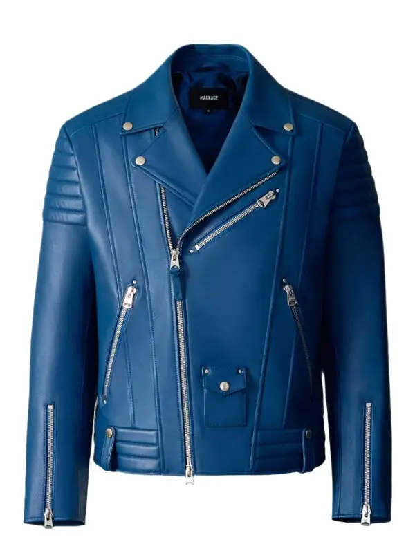 Mackage Kenneth Leather Biker Jacket - Tide