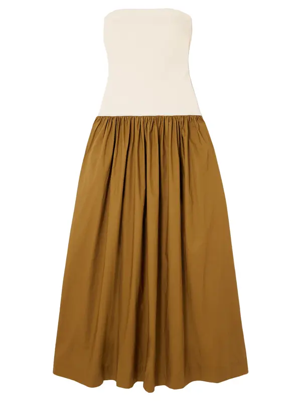 ESSE STUDIOS Duo Strapless Maxi Dress - Brown
